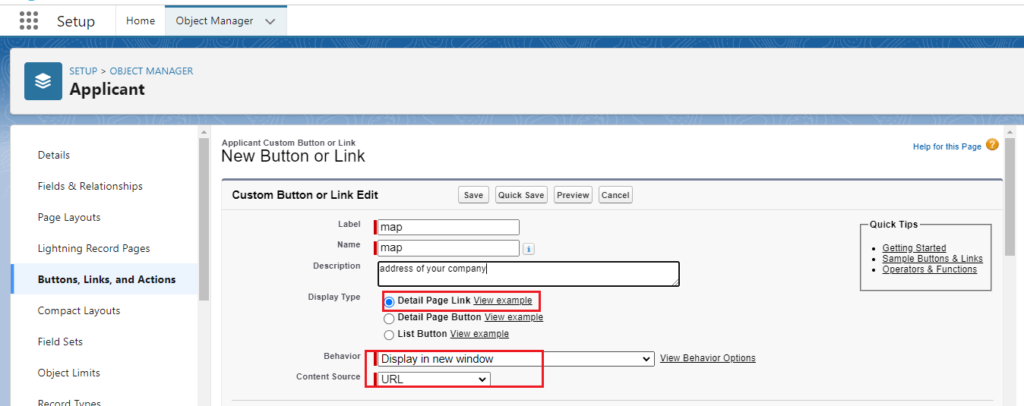 What is Custom Links in Salesforce - ForceLearn