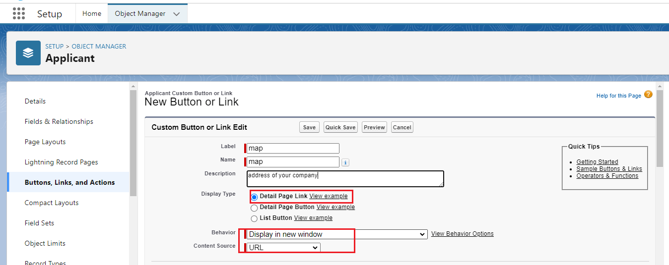 What is Custom Links in Salesforce - ForceLearn