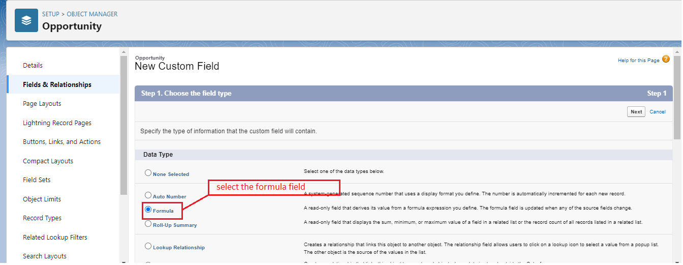What is Formula in Salesforce - ForceLearn