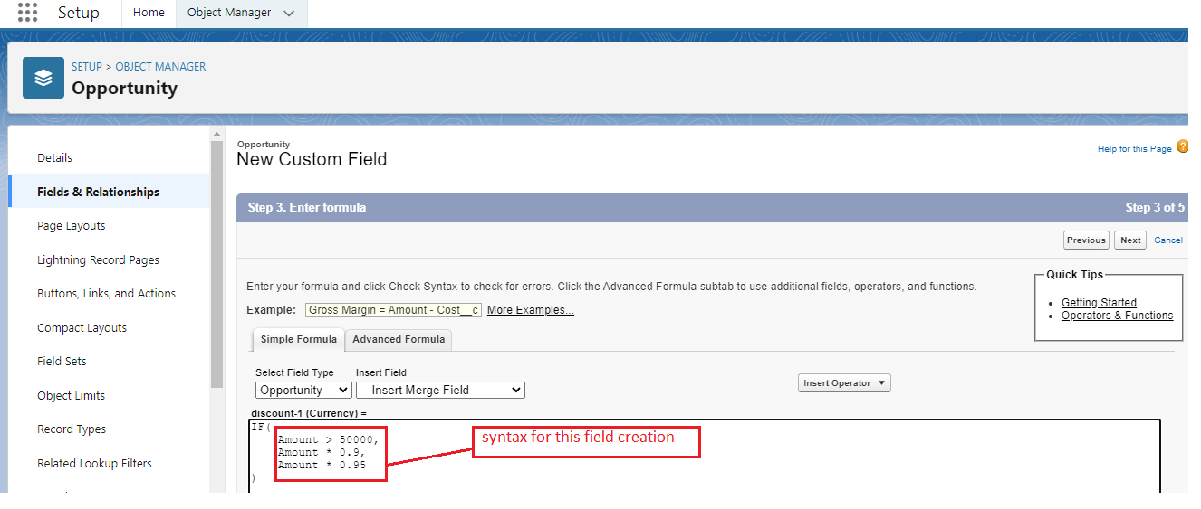 What is Formula in Salesforce - ForceLearn