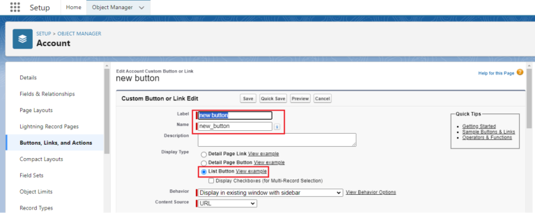 How to Creating List view Buttons in Salesforce - ForceLearn