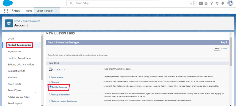 Roll Up Summary Fields In Salesforce Forcelearn