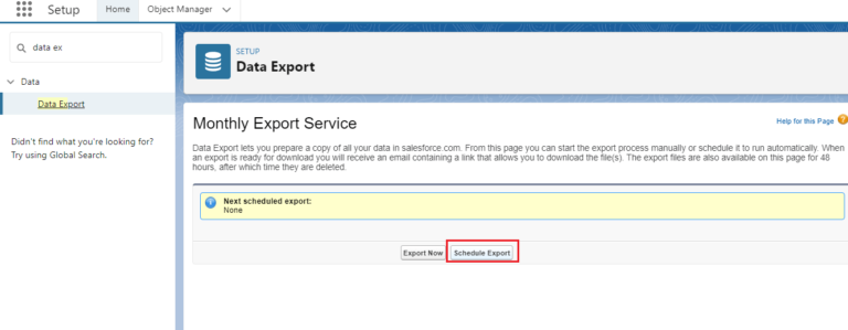 How to Export Data in Salesforce - ForceLearn