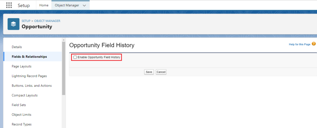 What is Field Tracking History in Salesforce - ForceLearn