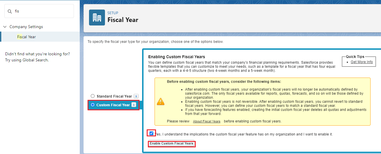 What is Fiscal Year in Salesforce - ForceLearn