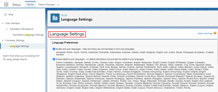 How to Set Up Languages in Salesforce - ForceLearn