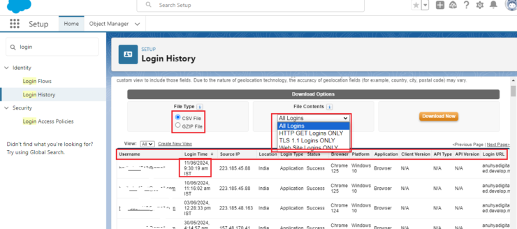 How to Track Login History of a User in Salesforce - ForceLearn