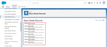 How Mass Delete Records in Salesforce - ForceLearn