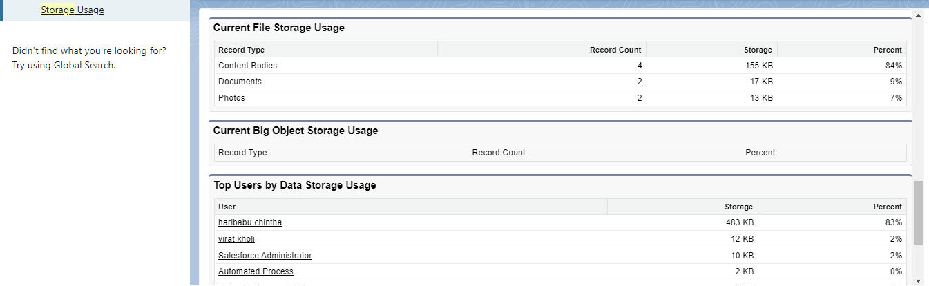 What Is Storage Usage And Its Uses In Salesforce Forcelearn 3531