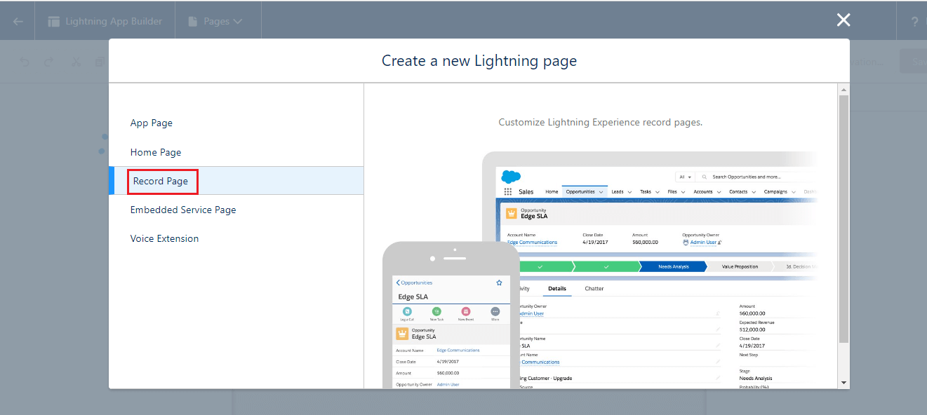 What is Record Page in Lightning App Builder - ForceLearn